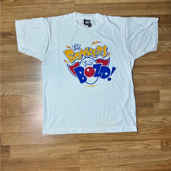 Screen Stars | Shirts | Vintage 9s Bozo The Clown Promo Shirt Sz Large ...
